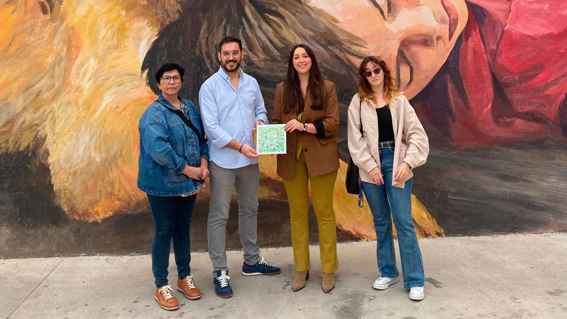 Inauguración de un nuevo mural de Street Art Plus en Mancha Real a ...
